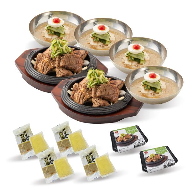 【発売日：2023年06月01日】大人気の釜山熟成豚カルビ冷麺セットに大盛バージョンが期間限定で登場！爽やかな冷麺とジューシーな豚カルビは相性抜群です。韓国ではよく食べられるこの組み合わせ。とってもお得なセットです。・釜山熟成豚カルビ(25...