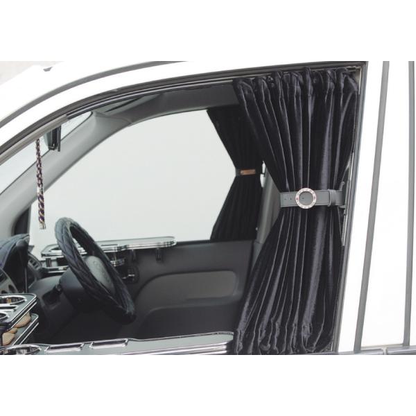 カーテン　バックル　1個カラー：ブラック×レッド