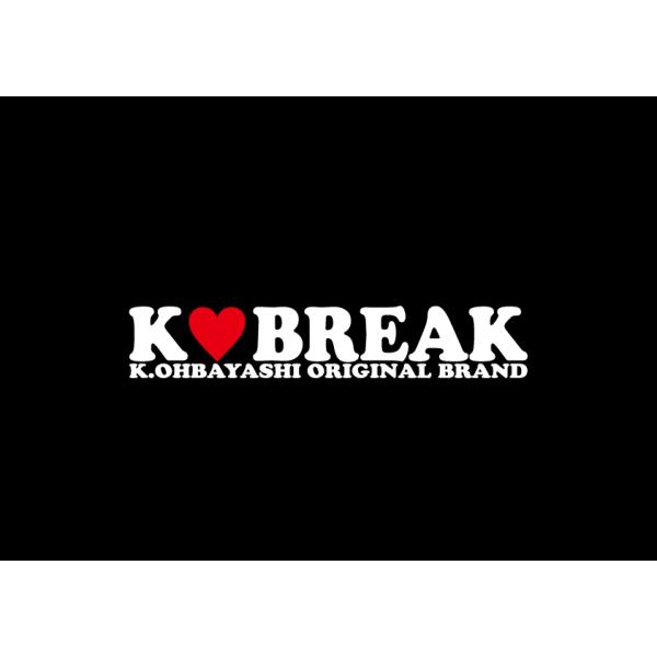 2026 K-BREAKステッカー(ハート)切り文字タイプサイズ：横18ｃｍ×縦3.3ｃｍ