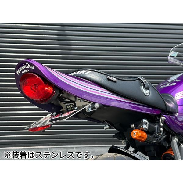 【予約】Z900RS専用　M.A.Dフェンダーレスキット（ロング）商品はブラック(種類は、ステンレスとブラックの2種類あります）※ステンレス製をご希望の方は、別ページにて販売してます。弊社フェンダーレスキットの特徴は、前後に約15mmテール...