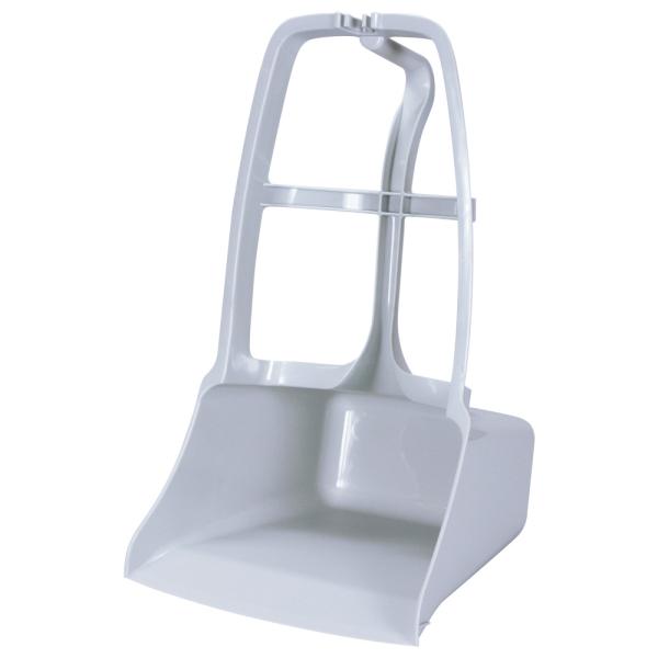 取っ手がしならない丈夫な十字構造のチリトリです。フードが深くたっぷり掃き取りできます。ホーキをカチッとセットできます。■サイズ：約34×54×33cm■重量：約590g■材質：ポリプロピレン■生産国：日本