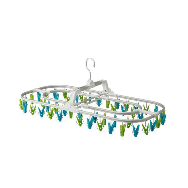 絡みにくくたっぷり干せる。軽くて丈夫なアルミフレーム790横(mm)/380縦(mm)/320高/厚(mm)870g