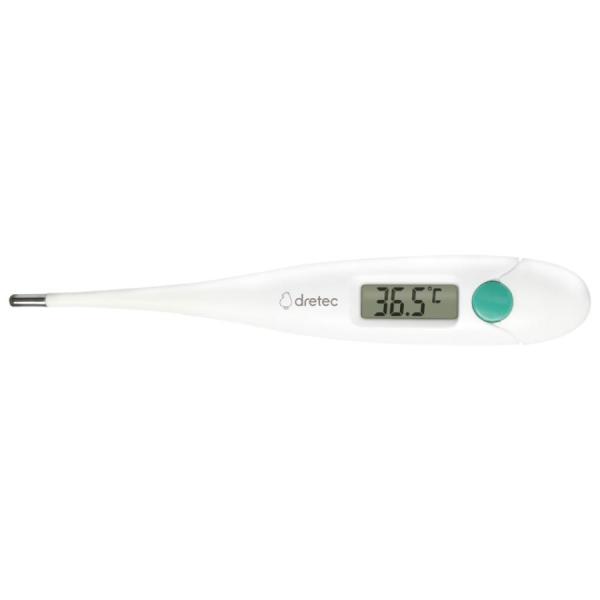 ■予測検温 約15秒■抗菌樹脂を使用■先が曲がり、わきにフィット■37.8℃以上をブザーのリズムを変えてお知らせ■持ち運びに便利な収納ケース付■オートパワーオフ機能■メモリー機能●サイズ：長さ140×幅22×厚さ12mm●重量：約13g(電...