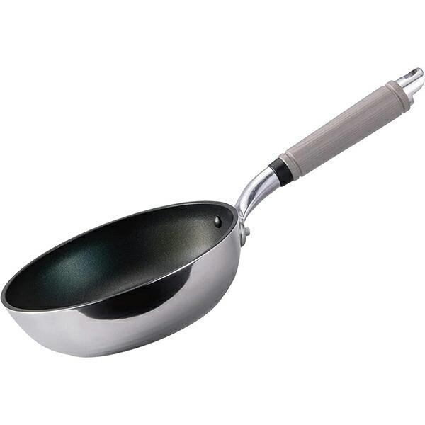 富山県高岡の職人技術とアルミ-マグネシウム合金でシリーズ最軽量化を実現した、最高級コーティングフライパンです。アルミキャスト（鋳造）製だから、熱をたっぷり蓄え熱ムラのない全面均一加熱でおいしく調理します。耐摩耗性試験200万回クリアしていま...