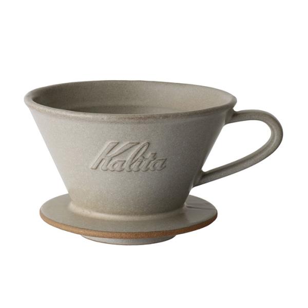 カリタの美濃焼のドリッパー日本の物作りの温かさが伝わる逸品対応フィルター：KWF-185　ウェーブフィルター2〜4人用材質：美濃焼（岐阜県土岐市駄知町）