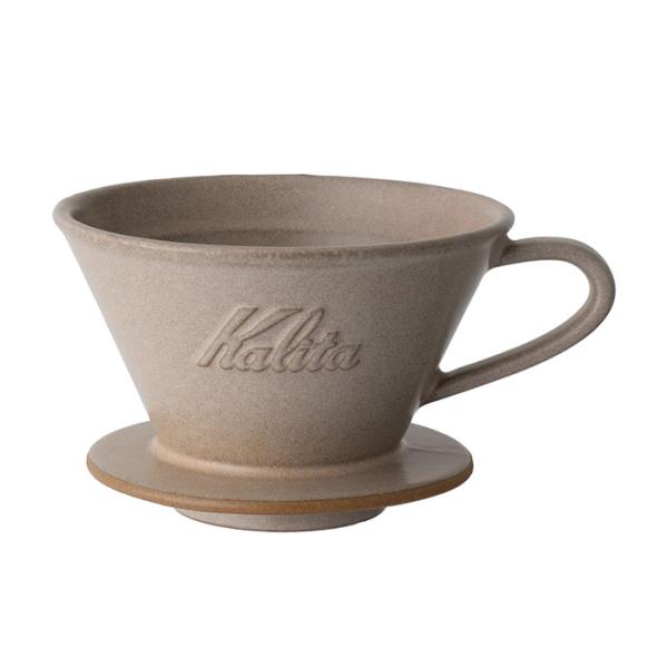 カリタの美濃焼のドリッパー日本の物作りの温かさが伝わる逸品対応フィルター：KWF-185　ウェーブフィルター2〜4人用材質：美濃焼（岐阜県土岐市駄知町）