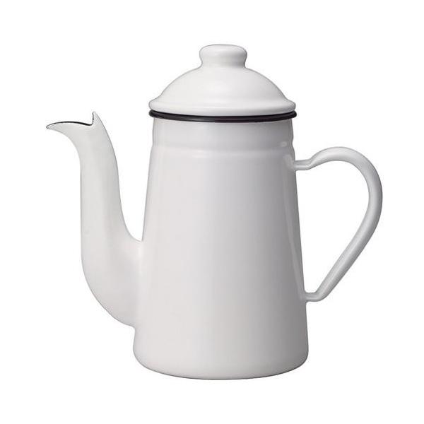 注ぎ口がまるでペリカンのくちばしを思わせるユニークな形状。この注ぎ口によって、湯の太さの調節が可能なため自分好みの珈琲の味を抽出することができます。●サイズ：幅195×奥行115×高さ190mm●重量：約625g●最大水量：1L●素材：ホーロー