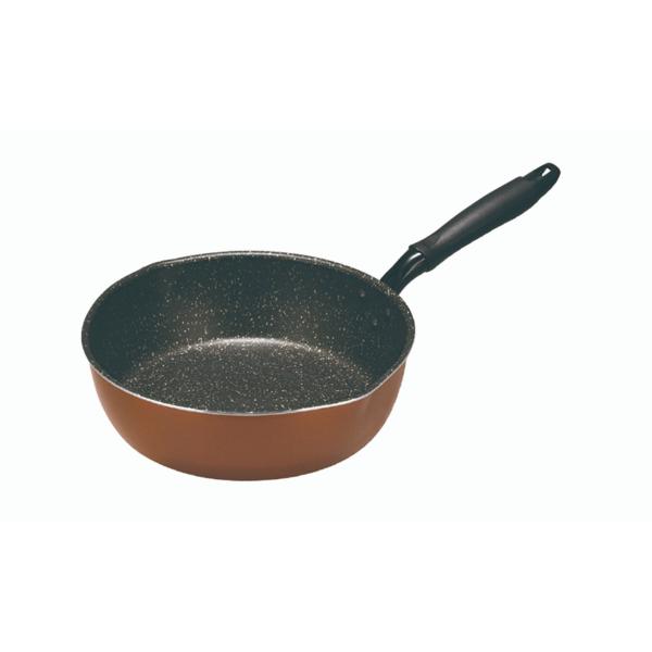 茹でる・焼く・煮る・炒めるがこれひとつで出来ます深型なので、お鍋としても使えます注ぎやすい両口付きです■サイズ：458×285×147mm■重量：745g■材質：表面加工／内面：ふっ素樹脂加工、外面：焼付塗装本体／アルミニウム合金、はり底／...
