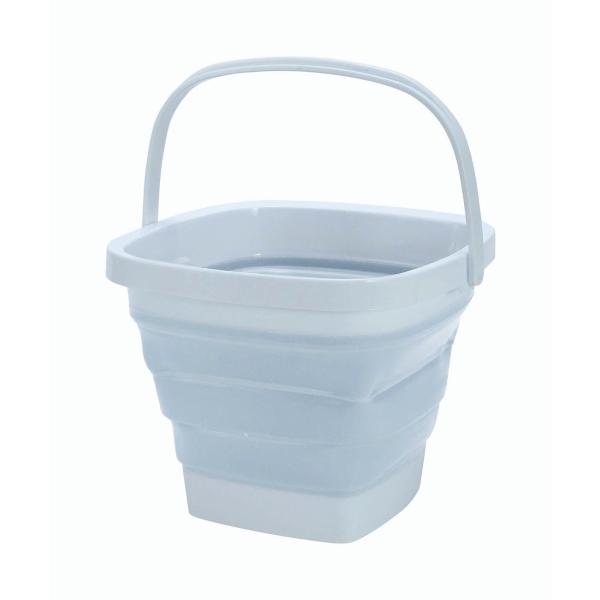 約5cmに折りたためるので、収納場所に困りませんお掃除でもアウトドアでも活躍します■サイズ：使用時／257×238×195mm（取手含まず）、収納時／257×238×52mm（取手含まず）■重量：360g■材質：ポリプロピレン、エラストマー...