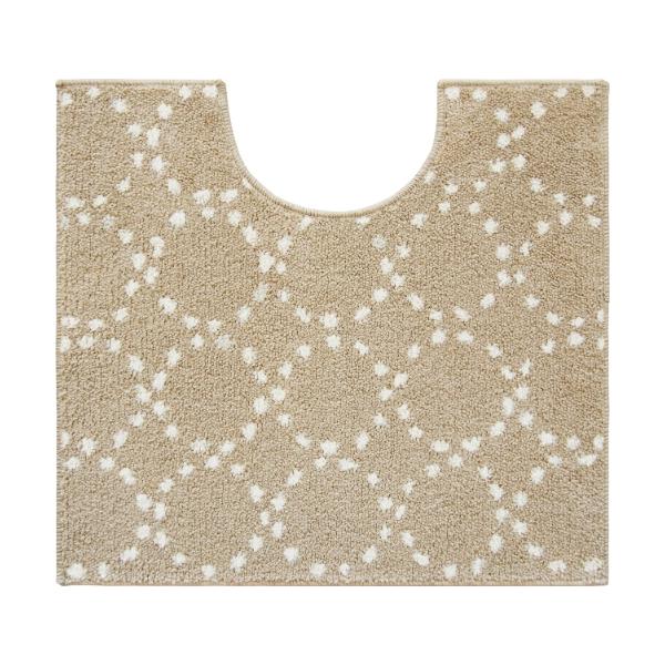 ナチュラルな色味でよりリラックスしたトイレタイムを過ごせます。北欧風のデザインが可愛いトイレマットです。マットの裏面は滑り止め加工付きです。同シリーズで揃えると統一感のある空間になります。■サイズ：約縦55×横60cm■材質：パイル部　ポリ...