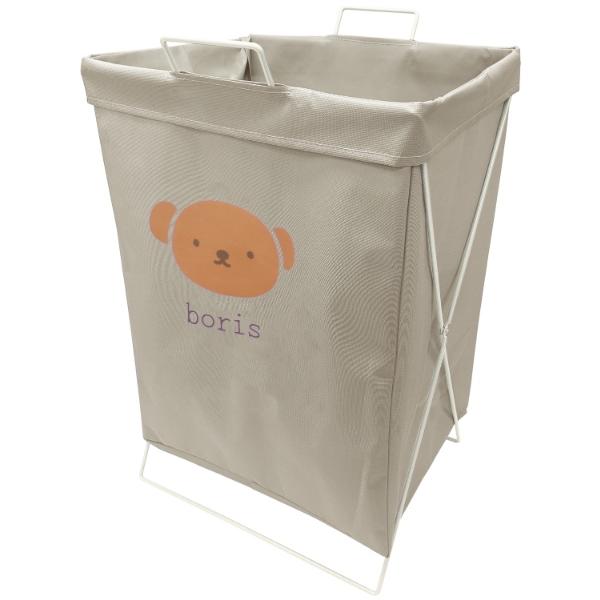 バスケット内側に防水加工。洗濯物はもちろん、収納やダストボックスとしても便利です。使わないときはコンパクトに折りたためます。■サイズ：約幅36×奥行34cm×高さ57cm■材質：生地/ポリエステル100％(内側：PVCコーティング)　フレー...