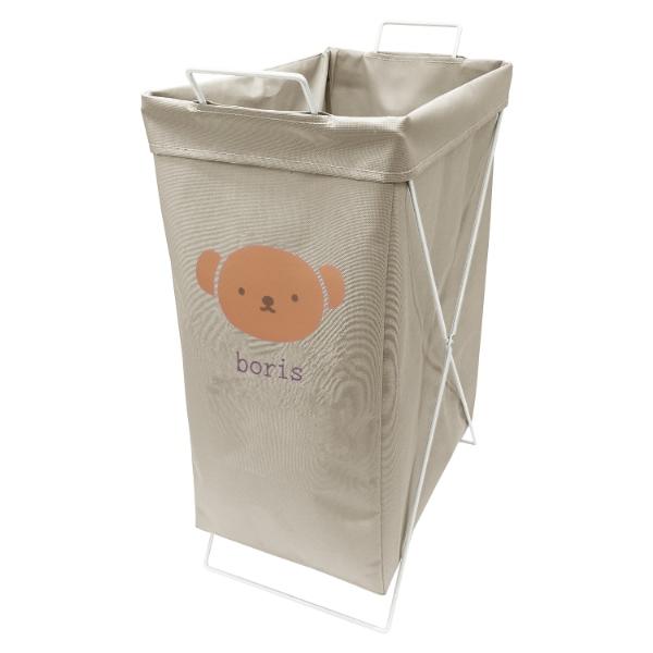 バスケット内側に防水加工。洗濯物はもちろん、収納やダストボックスとしても便利です。使わないときはコンパクトに折りたためます。■サイズ：約幅24×奥行42cm×高さ55.5cm■材質：生地/ポリエステル100％(内側：PVCコーティング)　フ...