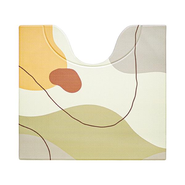 ■抗菌・防臭・撥水・燃えにくい汚れた時はサッと拭くだけ！ お手入れ簡単、お掃除時間も短縮です。●サイズ：縦55×横60×厚0.35cm●素材・材質：塩化ビニル樹脂