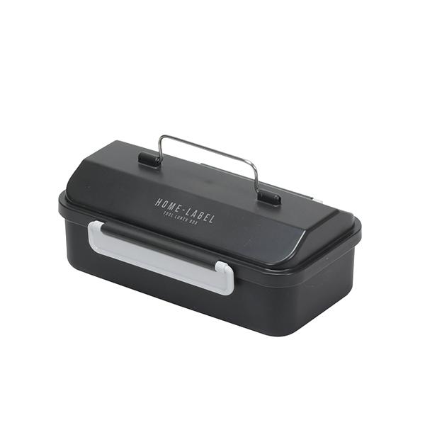 蓋を外して電子レンジ対応・抗菌加工まるでツールボックスのような、おかずが潰れにくい立体蓋形状19×11.5×7.5cm日本