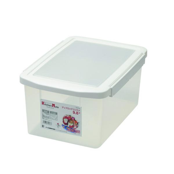 アップロック式で簡単開閉。缶詰・レトルト食品等の食料品のストックに。毎日使うキッチンをトータルサポート幅35.5×奥行25×高さ17本体：ふた：ポリプロピレン（耐熱温度100度）　バックル：ABS樹脂（耐熱温度80度）　パッキン：シリコーン...