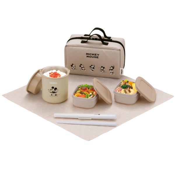 ごはんの温かさが味わえるお弁当箱。専用ポーチ付き。■「ごはん容器＋おかず容器×2個＋ハシ/ハシケース」のランチセット■ごはん容器用の保温ケースで、ランチタイムまでごはんが温かい■各容器・フタ、ハシ・ハシケースは食洗機対応でお手入れカンタン（...