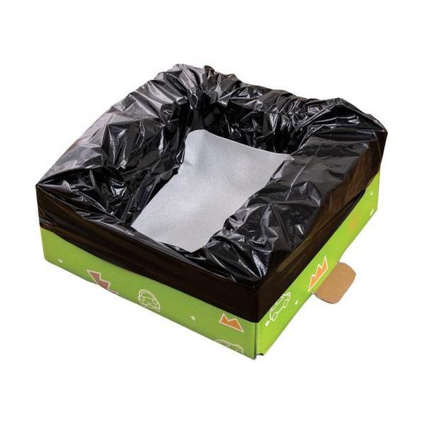 ■急なトイレに対応できるコンパクトサイズの簡易トイレです車の座席や椅子に置いて使用できるので、場所を取らず簡単にトイレができます。■吸水シート、水分を素早く固める凝固剤、汚物袋5回分のセット凝固剤で水分を固めますので、使用後の水分モレの心配...