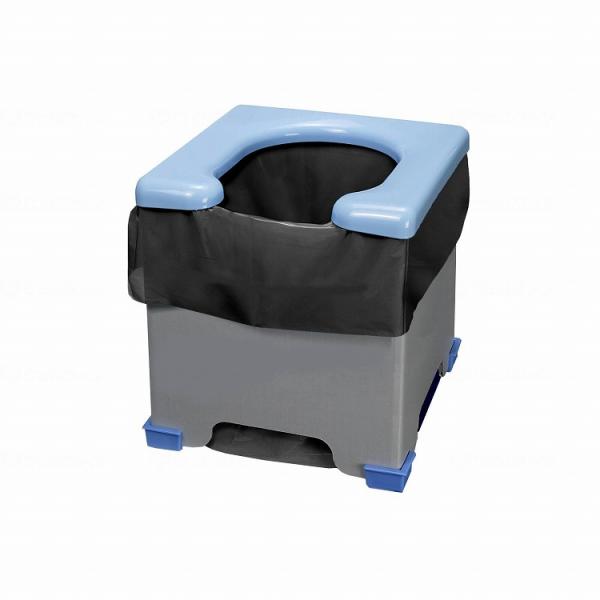 ■組み立て簡単本体を開いて脚キャップで固定し、便座を乗せるだけなので組み立て簡単です。また便座は洗うことができるので衛生的です。■丈夫耐荷重が約120kgで丈夫なので誰でも安心して使えます。■凝固剤で水分を素早く固める凝固剤で汚物をすばやく...