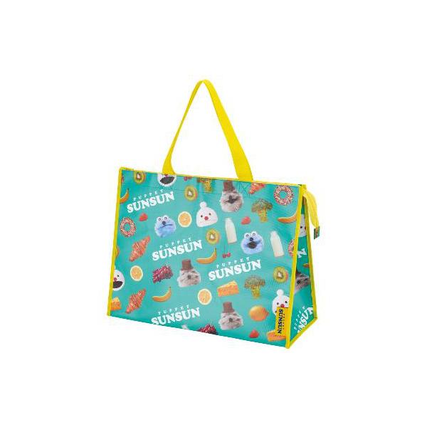 ■スンスンたちがプリントされたかわいいレジャーバッグです。■軽量＆水に強いレジャーシート素材です。ファスナー開閉式です。■アウトドアやクリーニング用にも使えるたっぷりサイズです。●サイズ：510×390×マチ200mm（持ち手含まず）持ち手...