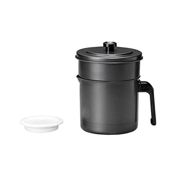 高性能フィルターで、油の酸化・汚れ・臭いを抑え油が繰り返し使えます酸化を抑えることで嫌な油の臭いや風味を損なう事無く、次に使用する際も美味しく揚げ物ができます■サイズ：17.4×14.7×19cm■容量：0.9L■材質：本体/鉄　取っ手・つ...