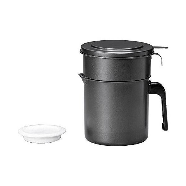 高性能フィルターで、油の酸化・汚れ・臭いを抑え油が繰り返し使えます酸化を抑えることで嫌な油の臭いや風味を損なう事無く、次に使用する際も美味しく揚げ物ができます■サイズ：17.8×14.7×19.3cm■ろ過容量：約2.0L■材質：本体/鉄 ...