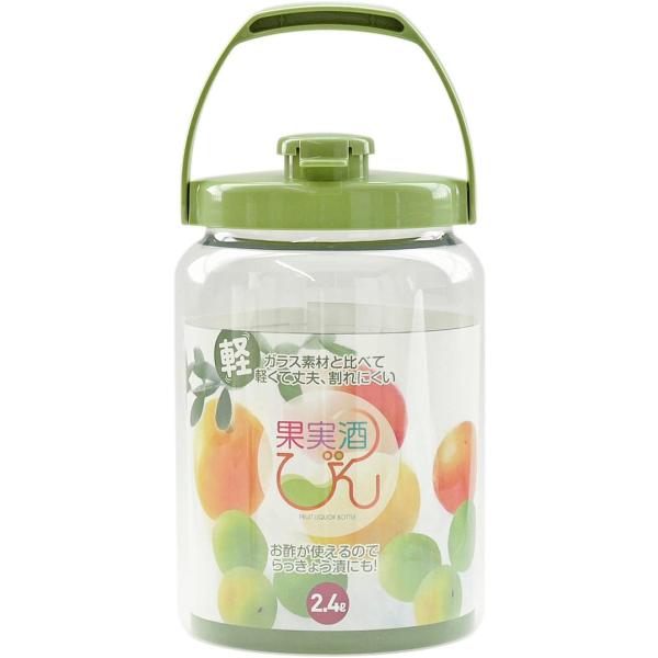 ■軽くて丈夫・汚れにくい・臭いの付きにくいPET素材です■注ぎ口はワンタッチで開くラクラク開閉タイプです●サイズ：幅13.5×奥行14.8×高さ22.3cm●生産国：日本●容量：2.4L●素材・材質本体：PETフタセット：PPパッキン：シリ...