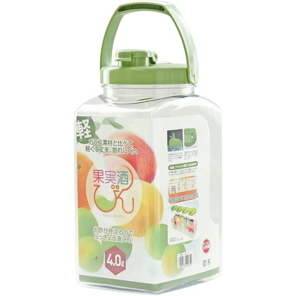 ■角型なのでデッドスペース無く収納できます■軽くて丈夫・汚れにくい・臭いの付きにくいPET素材です■注ぎ口はワンタッチで開くラクラク開閉タイプです●サイズ：幅12.9×奥行15.7×高さ28cm●生産国：日本●容量：4L●素材・材質本体：P...