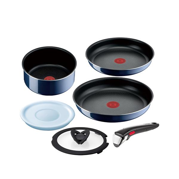 チタンインテンスコーティング、エナメル仕上げの外面はキズや汚れに強く、美しい光沢が続きます。取っ手がとれて、使い方自由自在！キッチンの省スペースにコンパクト収納できます。また、オーブン皿に早変わり。そのまま冷蔵庫へ。熱々のままテーブルへ。お...