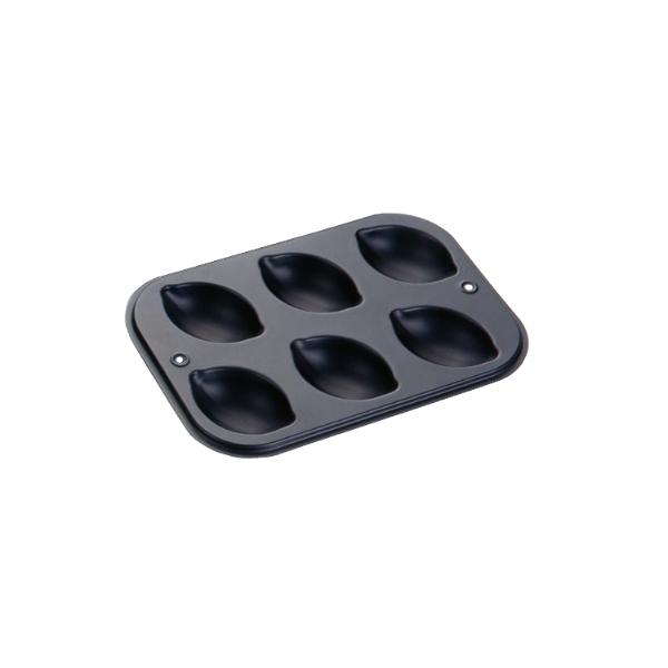 こびりつかず、耐熱・耐冷に優れた焼型です。熱伝導率はもちろんのこと型抜けもよく美しい焼き上がりに。お手入れのしやすい万能焼型です。■サイズ（約）：幅190×奥行273×高さ24mm■レモン型1Pのサイズ：約83×55×24mm　約50ml■...