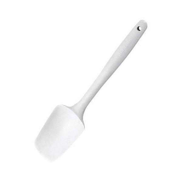 シリコンゴム製でヘラの部分と柄が一体になったゴムヘラです。つなぎ目の無い作りなので汚れがこびりつきにくくなっています。耐熱200度と熱に強いので、ソース作りにもお勧め。芯にはステンレスの棒が入っているので、バネが強く丈夫で長持ちします。●サ...