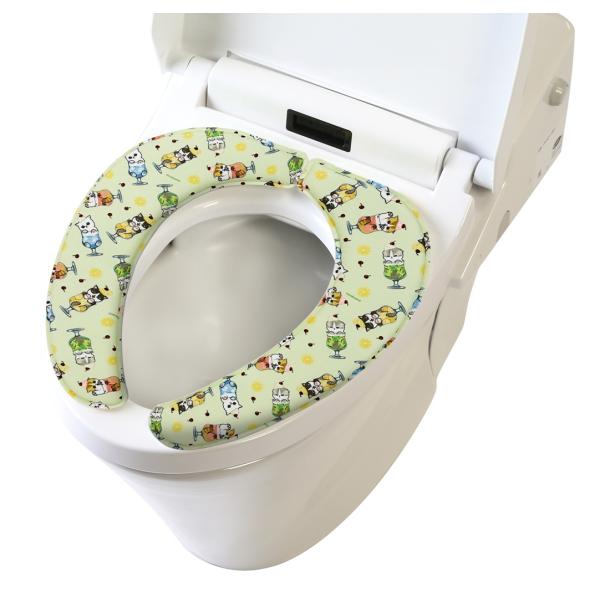 肌ざわりサラッと、ふんわり、やわらか！まるでソファみたいな座り心地のさらふわ便座クッション。厚さ約1.5cmのクッションタイプだから、長時間便座に座ってもお尻が疲れず、冷たくありません。シールを剥がして置くだけでピタっと簡単に装着が出来きて...
