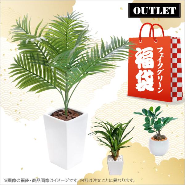 【発売日：2023年12月24日】■商品名：フェイクグリーン福袋 Aタイプ■商品内容：・福袋A=高さ80〜120cm程度のフェイクグリーン×1個、ミニ観葉（フェイクグリーン）×2個・福袋B=高さ120〜140cm程度のフェイクグリーン×1個...