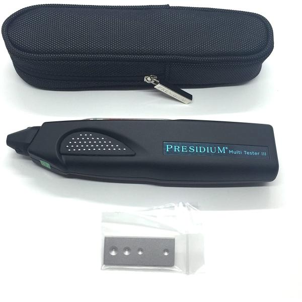 ●当てるだけで「模造品」「モアサナイト」「ダイヤモンド」を瞬時に判別するダイヤモンドテスターです。●測定方式：電気伝導率および熱伝導率プローブ測定式●世界で最も信頼の高い、プレシディアム社製モアサナイト判定機。●測定する宝石にプローブを押し...