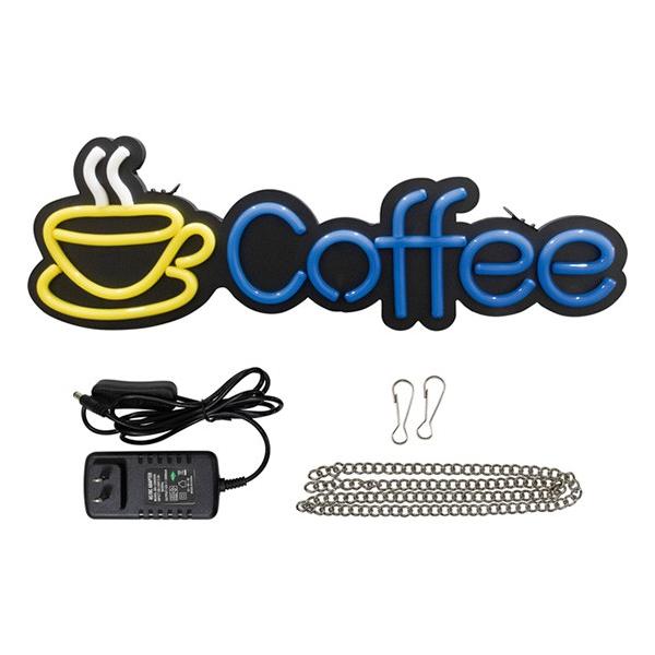 ・サイズ：W540×H235×D35mm・材　質：PVC・備　考：画面上と実物では若干色や形が異なる場合もあります。カフェやバーのインテリアにレトロな雰囲気の電飾看板がおしゃれに演出します！！