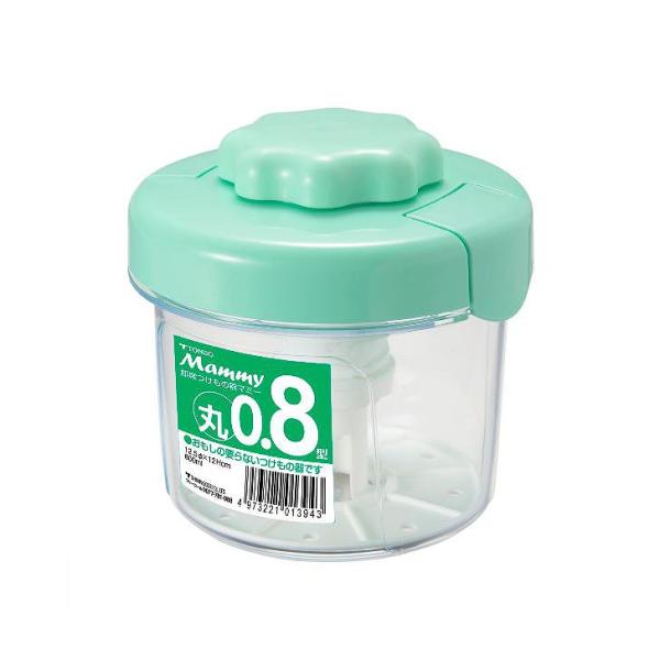 ●お得な即席つけもの器■商品サイズ：W125×D125×H120cm■重量：305ｇ■パッケージサイズ:W125×D125×H120cm■素材・材質：本体フタ：ポリスチレン　フック：AS樹脂　その他：ポリプロピレン　バネ：ステンレス■原産国：日本