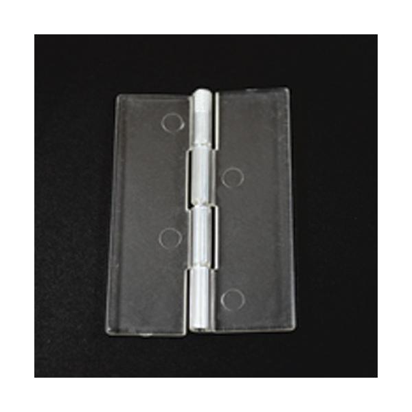 【商品名】プラヒンジLサイズSCP-D8020透明【サイズ】40mm×30mm厚み：1.5mm【材質】ABS樹脂左右兼用接着タイプ【メーカー】株式会社　大里