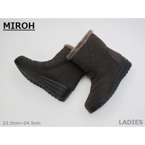 SALE / MIROH ミロ 6460 超軽量 サイドファスナー付 オールボア裏 Laブーツ DBR 22.5cm〜24.5cm（M/L表示展開） ＜69%OFF＞ ≪　商品の詳細　≫ ☆【カラー／管理番号】 ダークブラウン　　／　　NO...