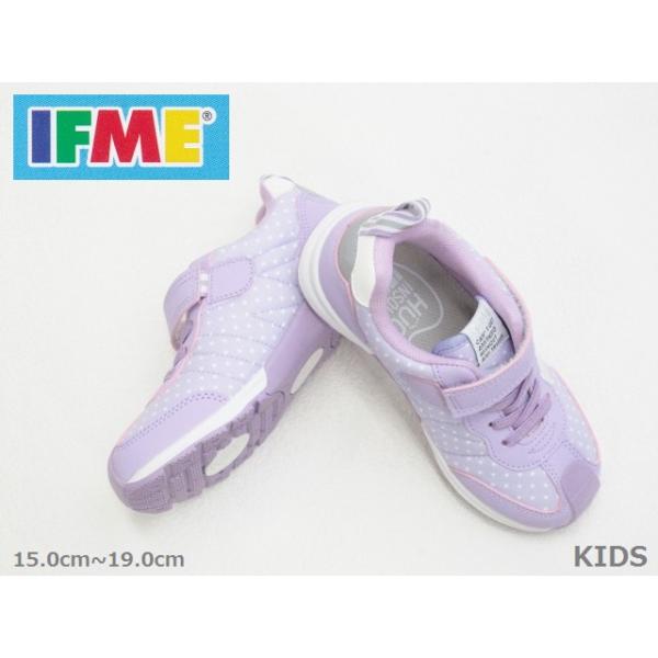 SALE / IFME イフミー 30-5316 joodシリーズ ゴアベルト 屈曲性 キッズ Gスニーカー 紫 15.0cm〜19.0cm＜34%OFF＞≪　商品の詳細　≫☆【カラー】　　パープル（ドット）・シルバー☆【管理番号】　　NO...