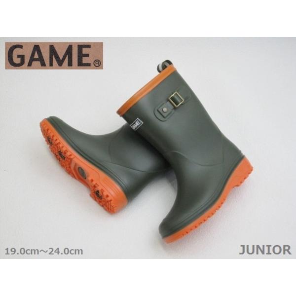 SALE / GAME 1111-04 レインブーツ おしゃれ シンプル 柔らか BG長靴 KHAKI 19.0cm〜24.0cm ＜27%OFF＞ ≪　商品の詳細　≫ ☆【カラー／管理番号】 カーキ・オレンジ（04）　　／　　NO. 50...