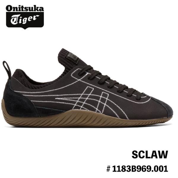 オニツカタイガー スニーカー Onitsuka Tiger SCLAW / スクロウ  BLACK/WHITE ブラック ホワイト # 1183B969.001 シューズ靴の内側にまるで靴下を履いているかのようなユニークなデザインが特徴です...