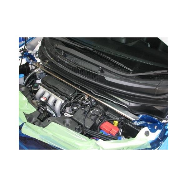 ■【商品名】カワイ製作所 フロントストラットバー typeOS■【車種/型式/年式】ホンダ/フリードスパイク　GB3/4 ('10/07〜)●【品　番】HN0811-FTO-00●【備　考】スパイク専用