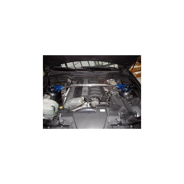 ■【商品名】カワイ製作所 フロントストラットバー typeOS■【車種/型式/年式】外車/BMW 3シリーズ　E36 6cyl車●【品　番】IM0010-FTO-00●【備　考】専用ナット付き(エアフロエンジン車)