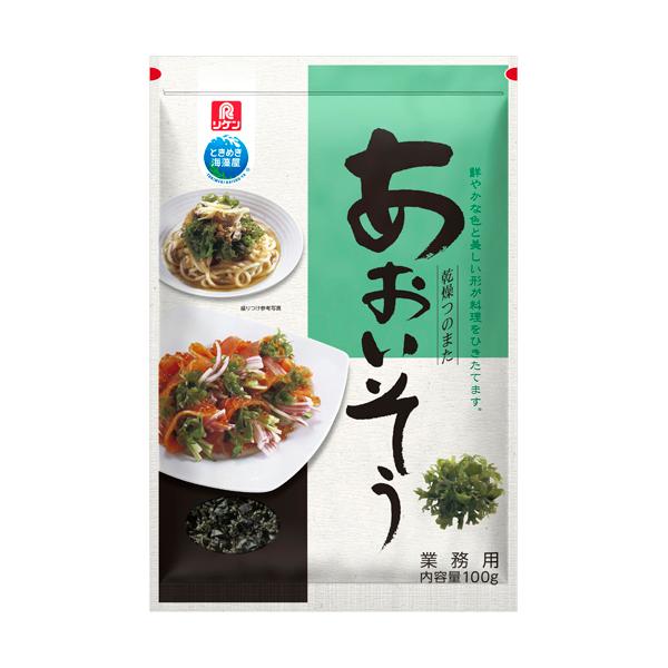 鮮やかな色と美しい形の海藻です。料理の彩りとして幅広くお使いください。50 〜 70倍（重量比）の水に7 〜 8分間浸すとさくらそうは約7倍、あおいそうは約6倍（重量比）になります。