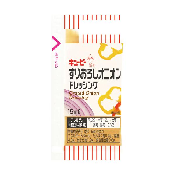 すりおろした玉ねぎに、炒めたにんにくとねりごまの風味を効かせた、コクとうま味のあるドレッシングです。さまざまな素材と相性がよく、サラダはもちろんソースやたれとしてもご使用いただけます。