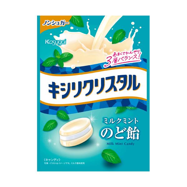 キシリトールをミルクミントキャンディでサンドした、あまさとひんやり感が絶妙なバランスのノンシュガーのど飴です。<ｂｒ>すっきりとしたおいしさを楽しめます。<ｂｒ>