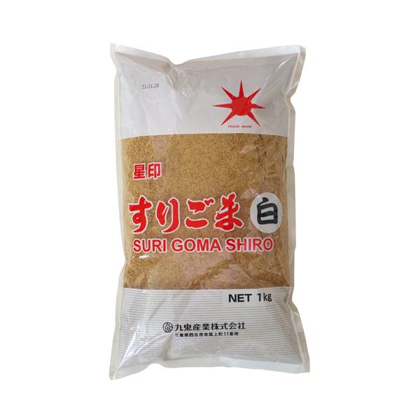 星印 いりごま 白濃を当社独自の方法ですりつぶしたすりごまです。