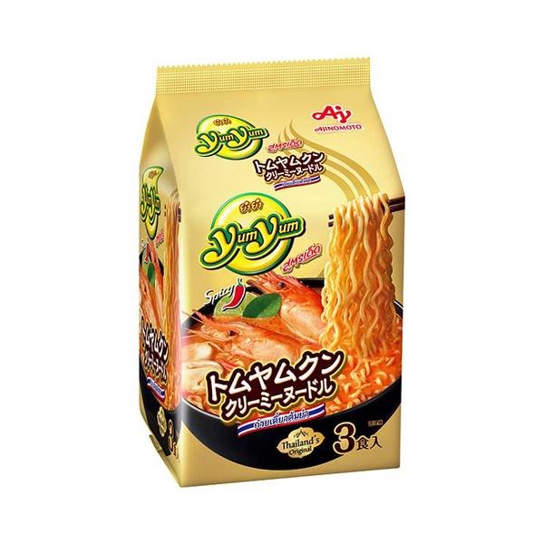 熱湯で4分茹でるだけで本格トムヤムクンヌードルが完成します。<br>