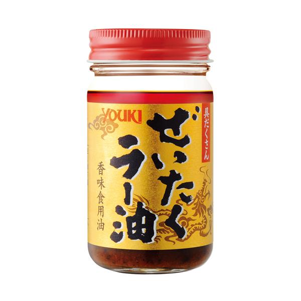 香味野菜・豆鼓・干しえび・唐辛子などの具材入りラー油です。辛みの奥にコクと旨みが広がるぜいたくな味わいです。