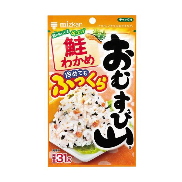 ホカホカごはんに混ぜるだけで、焼き鮭風味とわかめのおいしさを活かした彩りのよいおむすびが手軽にできます。子どもが喜ぶ彩りとおいしさなので、行楽やお出かけの際に笑顔で召し上がれます。