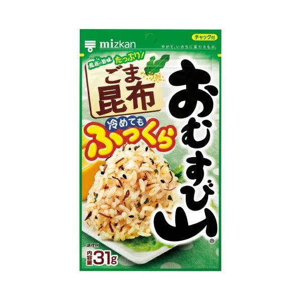 ホカホカごはんに混ぜるだけで、香ばしいごまと佃煮風の昆布の風味を活かした彩りのよいおむすびが手軽にできます。独自の工夫で、冷めてもごはんが硬くなりにくく、ふっくらしたおいしさで召し上がれます。